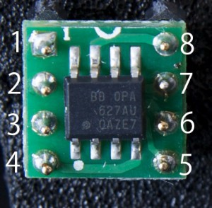 【製品紹介】OPA627AU デュアル 8Pin DIP変換基板実装済み | しろくま製作所